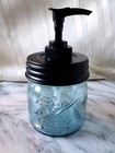 BALL Soap Pump DISPENSER MASON JAR Black RUST PROOF Half Pint/Pint ...