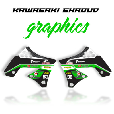 2009 2010 2011 2012 KXF 250 RADIATOR SHROUDS GRAPHICS KIT KAWASAKI ...