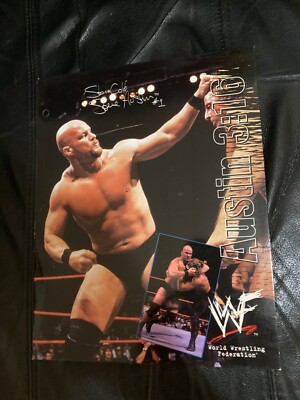 Vintage WWF Stone Cold Steve Austin 3 Ring Binder Folder 1999 WWE AEW ...