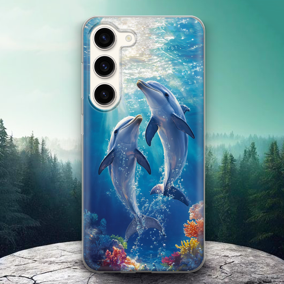 Dolphin Phone Case For Samsung Galaxy Sea Ocean Life Designed Cover ...