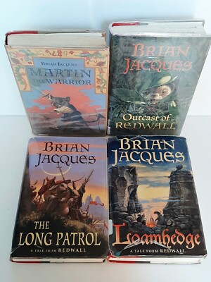 Redwall Series Ex-Library Hardcovers, Set Of Four (4), Brian Jacques ...