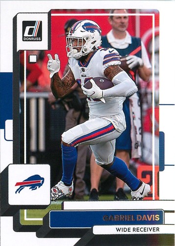 Gabriel Davis 2022 Panini Donruss Football NFL Base Card #112 Buffalo ...