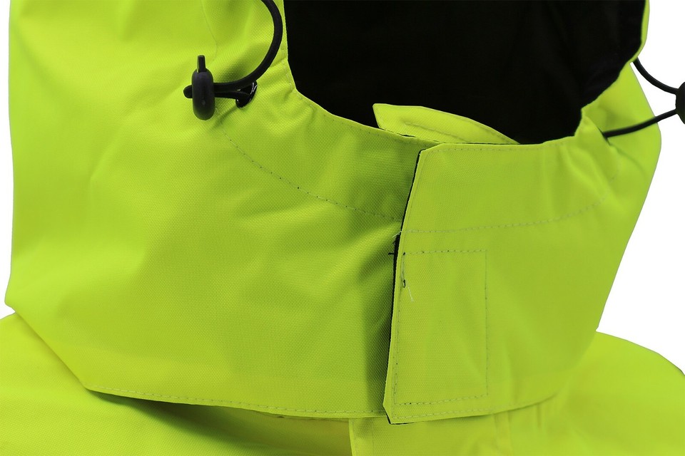 Men's Class 3 Safety High Visibility Water Resistant Reflective Neon ...