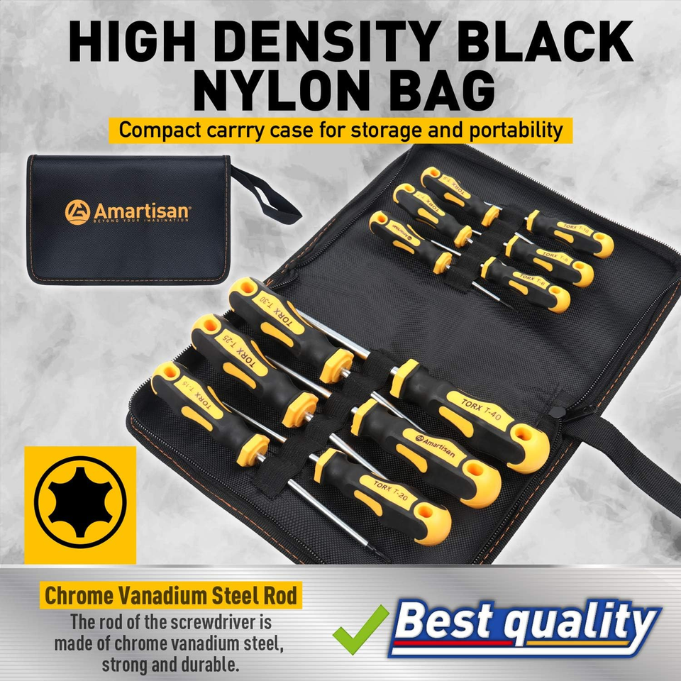 12piece Magnetic Torx Screwdrivers Set Magnetic Torx Driver Star ...