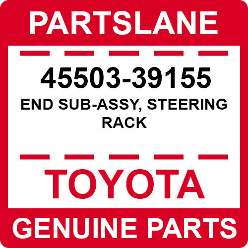 Toyota Genuine 45503-39155 End Sub-assy Steering Rack OEM 4550339155 ...