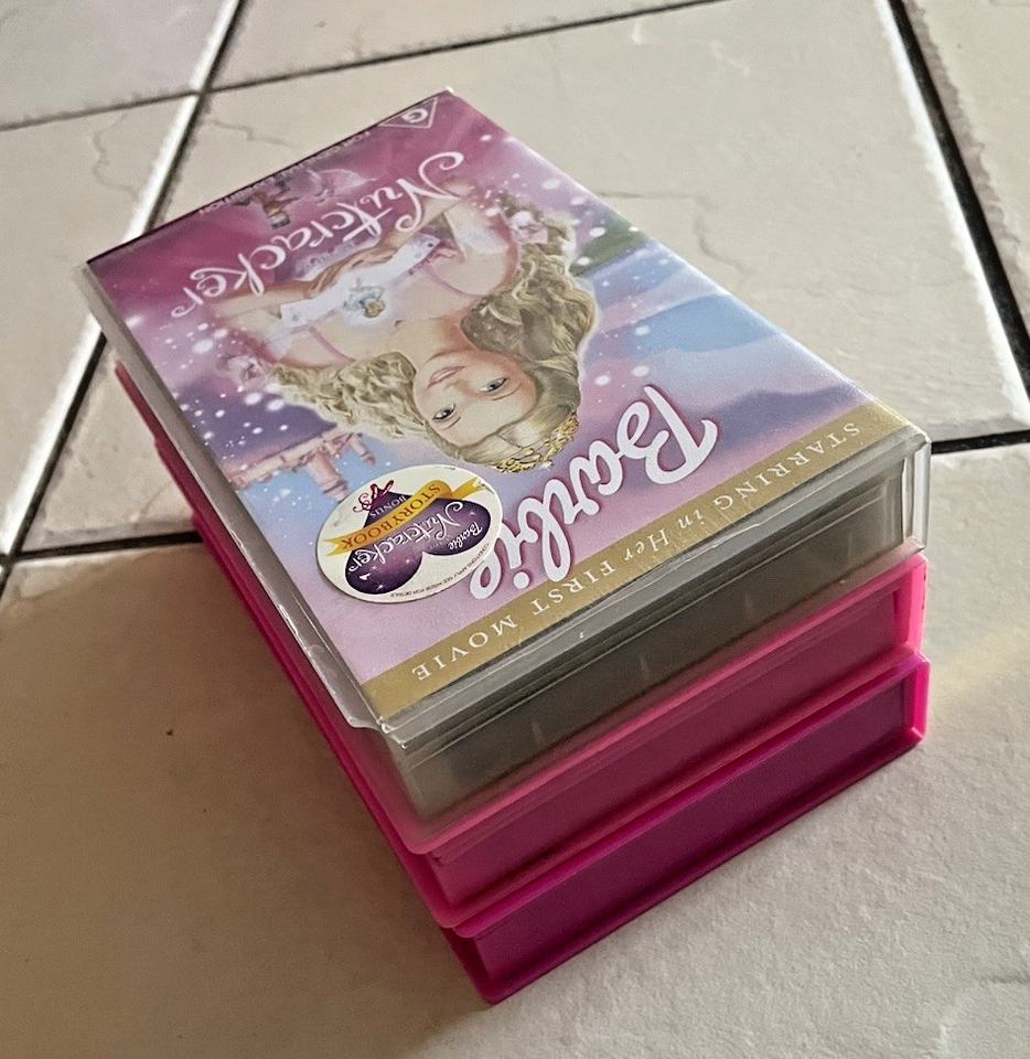 Barbie VHS X3 Barbie Nutcracker, Barbie Rapunzel & Barbie Swan Lake VHS ...