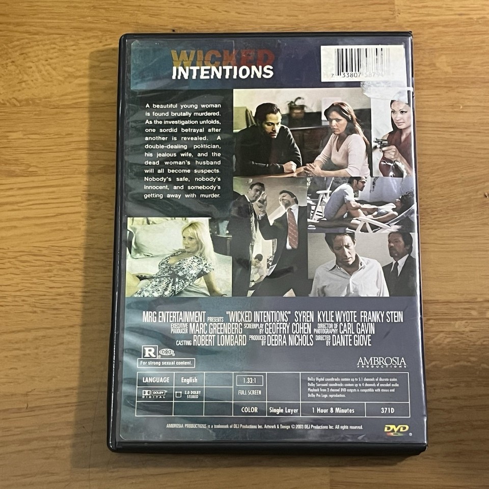 Wicked Intentions (DVD, 2003) Tamara Landry, Belinda Gavin RARE - Thriller — | eBay