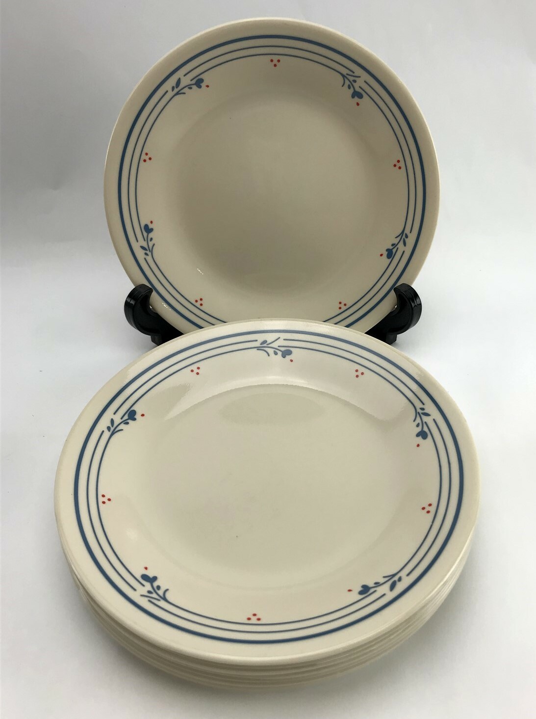 Set of 8 Corelle COUNTRY VIOLETS 6.75" Salad Bread Dessert Plates ...