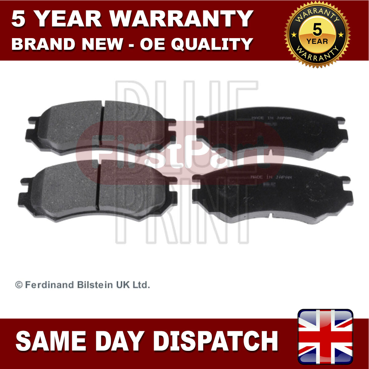 Fits Nissan Sunny 1990-1996 1.4 1.6 2.0 D FirstPart Brake Pads Set ...