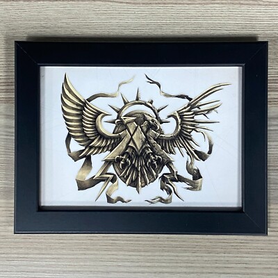 IMPERIAL AQUILA FRAMED ART IMPERIUM OF MAN ASTARTES GUARD WARHAMMER 40K ...