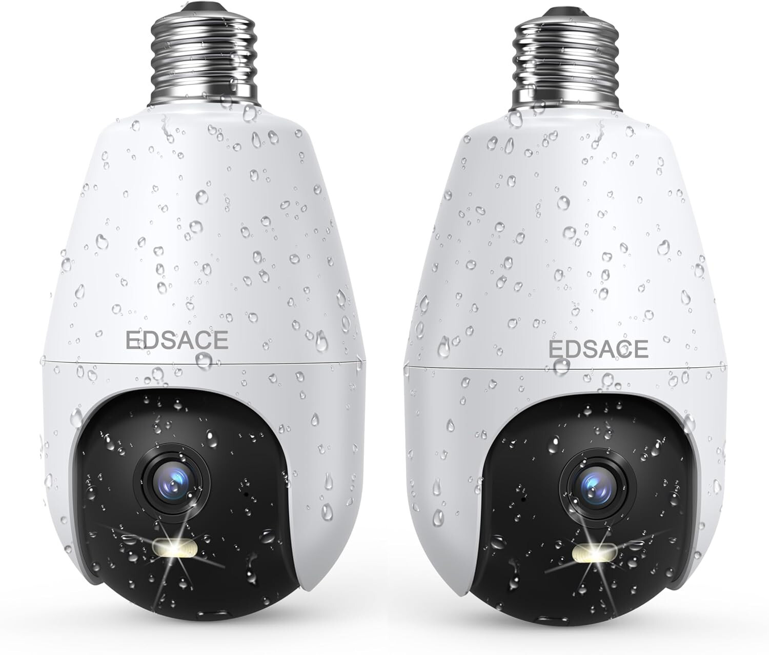 EseeCloud 5G Light Bulb Security Camera 360° Wifi 2K Auto Tracking ...