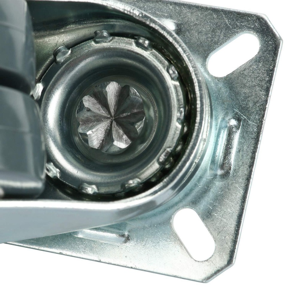 4 Pack 2" 551LBS Dual Wheel Heavy Duty Swivel Plate Locking Casters ...