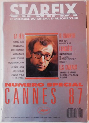 Starfix Magazine N° 48 1987 Woody Allen Cannes Fellini | eBay