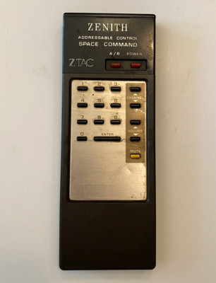 Zenith Z-TAC Addressable Control Space Command Remote Control With A/B ...