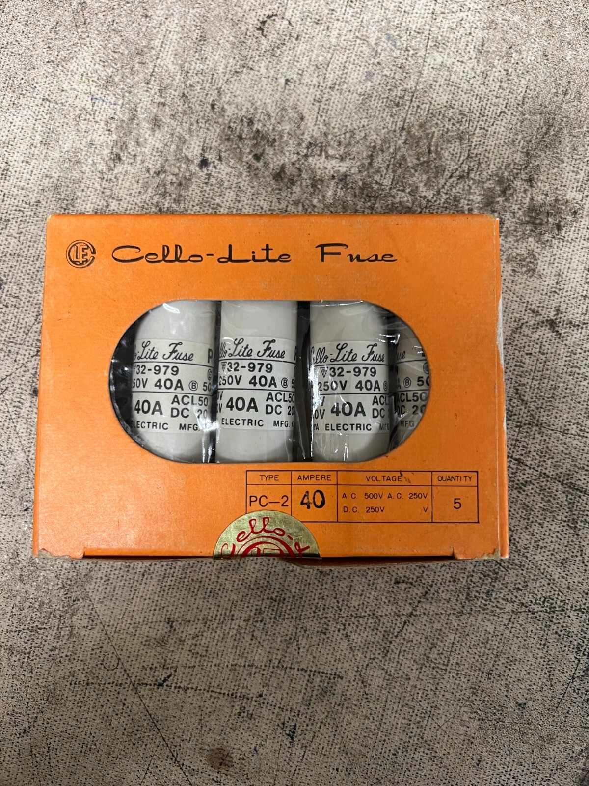 CELLO LITE FUSE PC2 / FUSE PC-2 40AMP 32-979 QTY 45 NEW * IN STOCK * | eBay