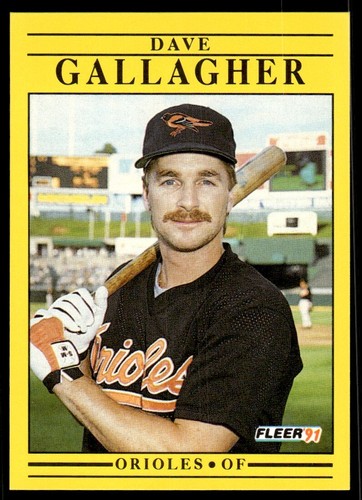 1991 Fleer Baseball Card Dave Gallagher Baltimore Orioles #471 | eBay