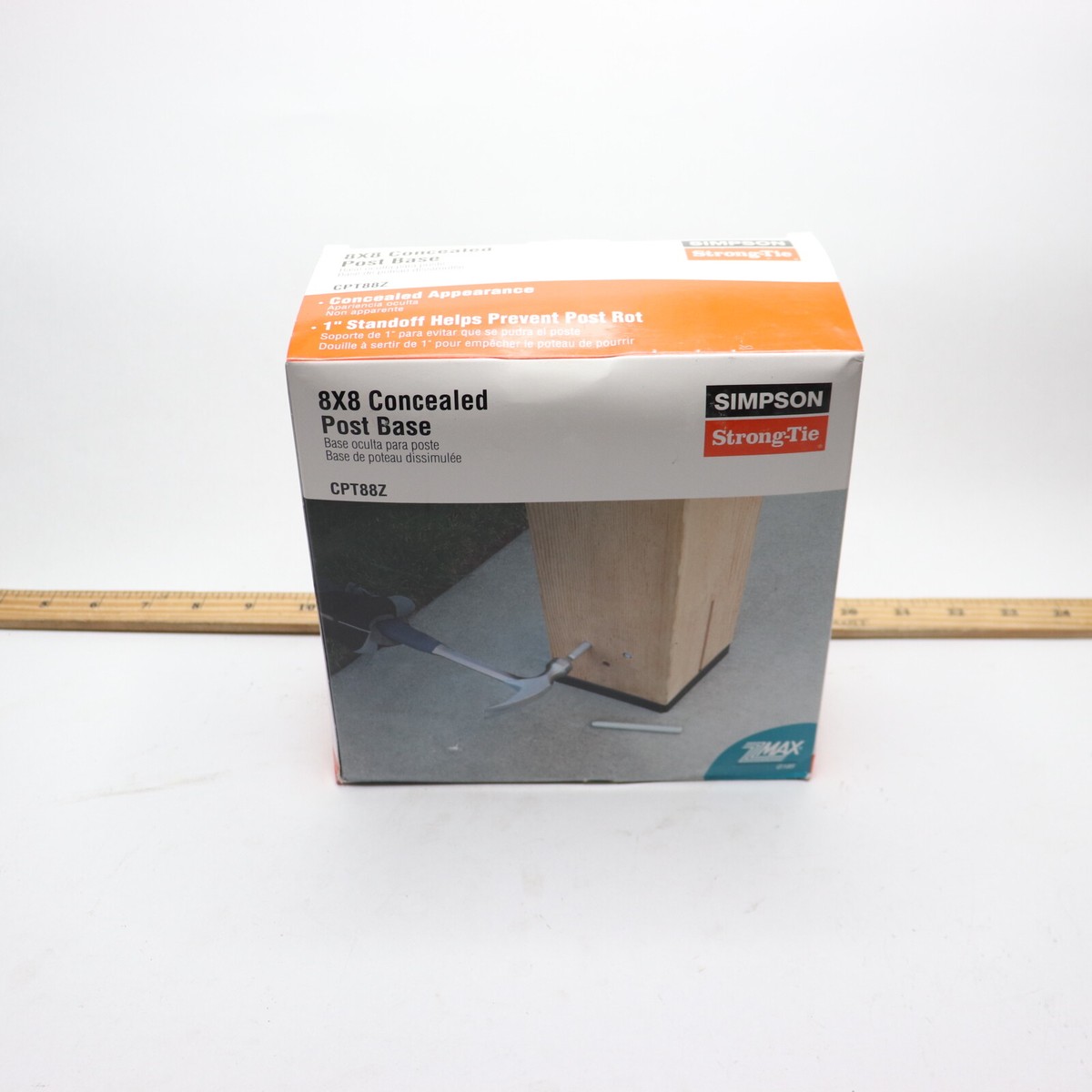 Base Para Poste Oculto Simpson Bases De Hormigón Para Postes