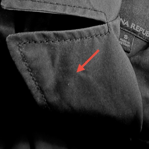 Banana Republic Black Short MAC Jacket Double Breast Lightweight Coat ...