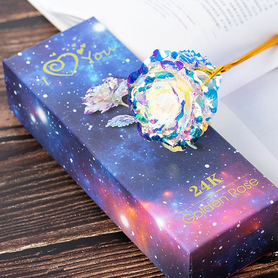 24 K Fake Flowers Artificial Rose Wedding Decoration Valentines Gift ...