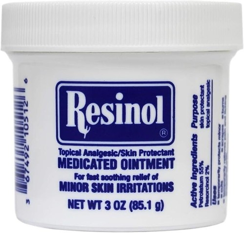 Resinol Medicated Ointment Minor Skin Irritation Fast Relief 3 oz Pack ...
