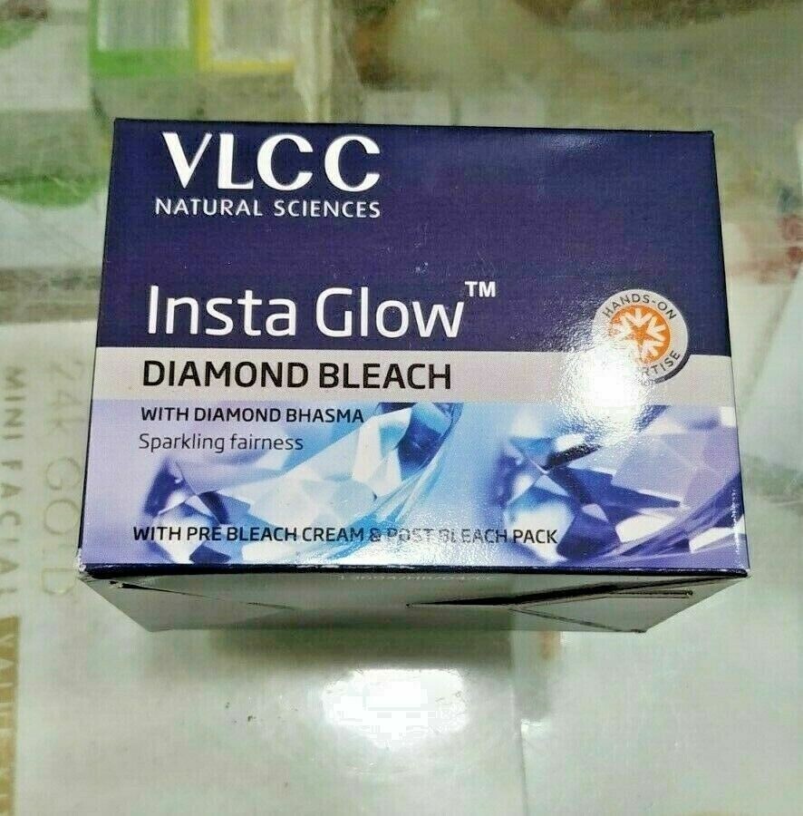 VLCC INSTA GLOW DIAMOND BLEACH CREAM FOR SPARKLING FAIRNESS 30GM | eBay