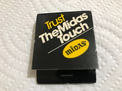 Vintage Matchbook Midas Trust the Midas Touch Full Unstruck 1-G | eBay