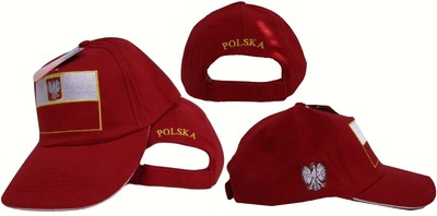 Poland Polska Eagle Flag Red baseball hat cap 3D embroidered RUF | eBay