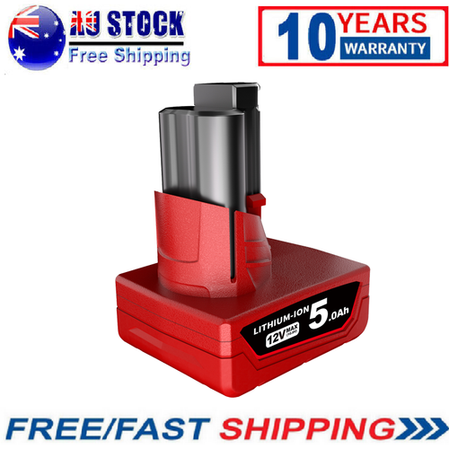 5.0Ah For Milwaukee M12 Battery M12B6 12VOLT LITHIUM_ION M12B 8-11-2440 ...