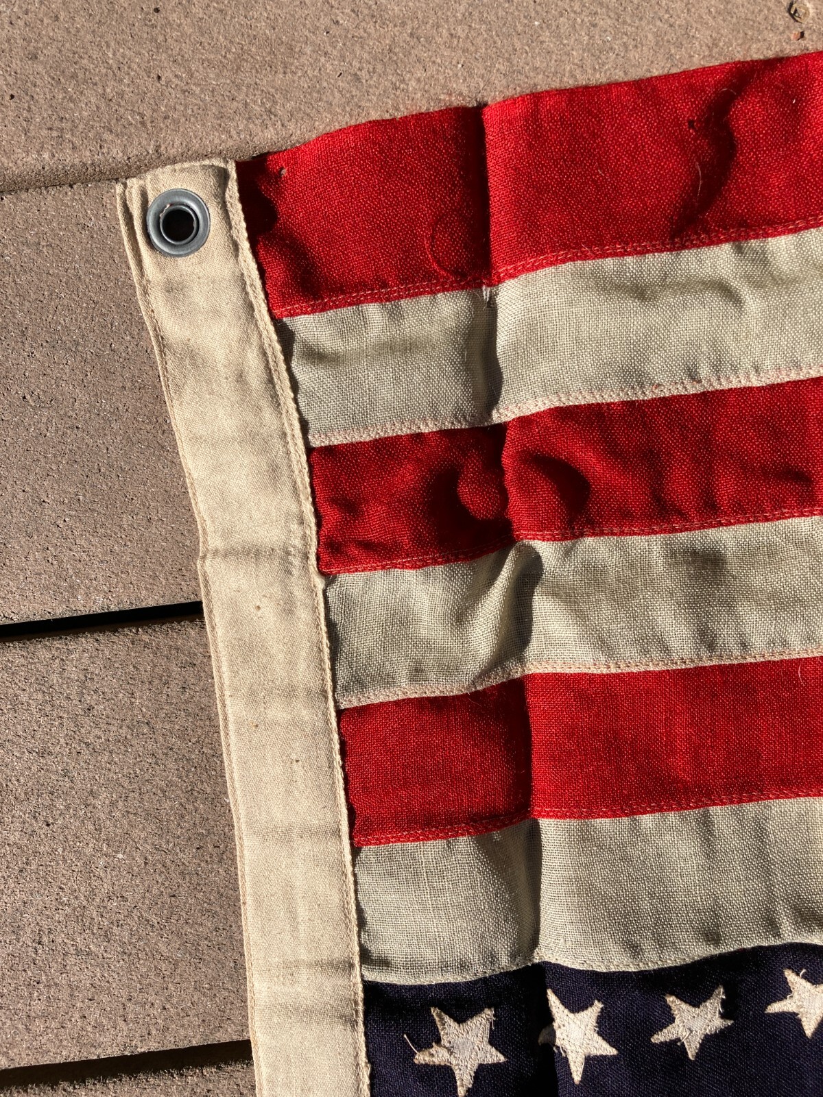 Small WW2 USN US Navy 48 Star Naval Nautical Ensign Flag Field Gear | eBay