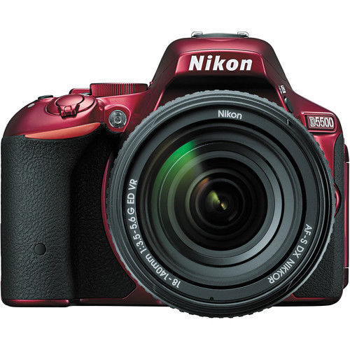 Nikon D D5500 24.2MP Digital SLR Camera - Red (Kit w/ VR 18-140mm Lens ...