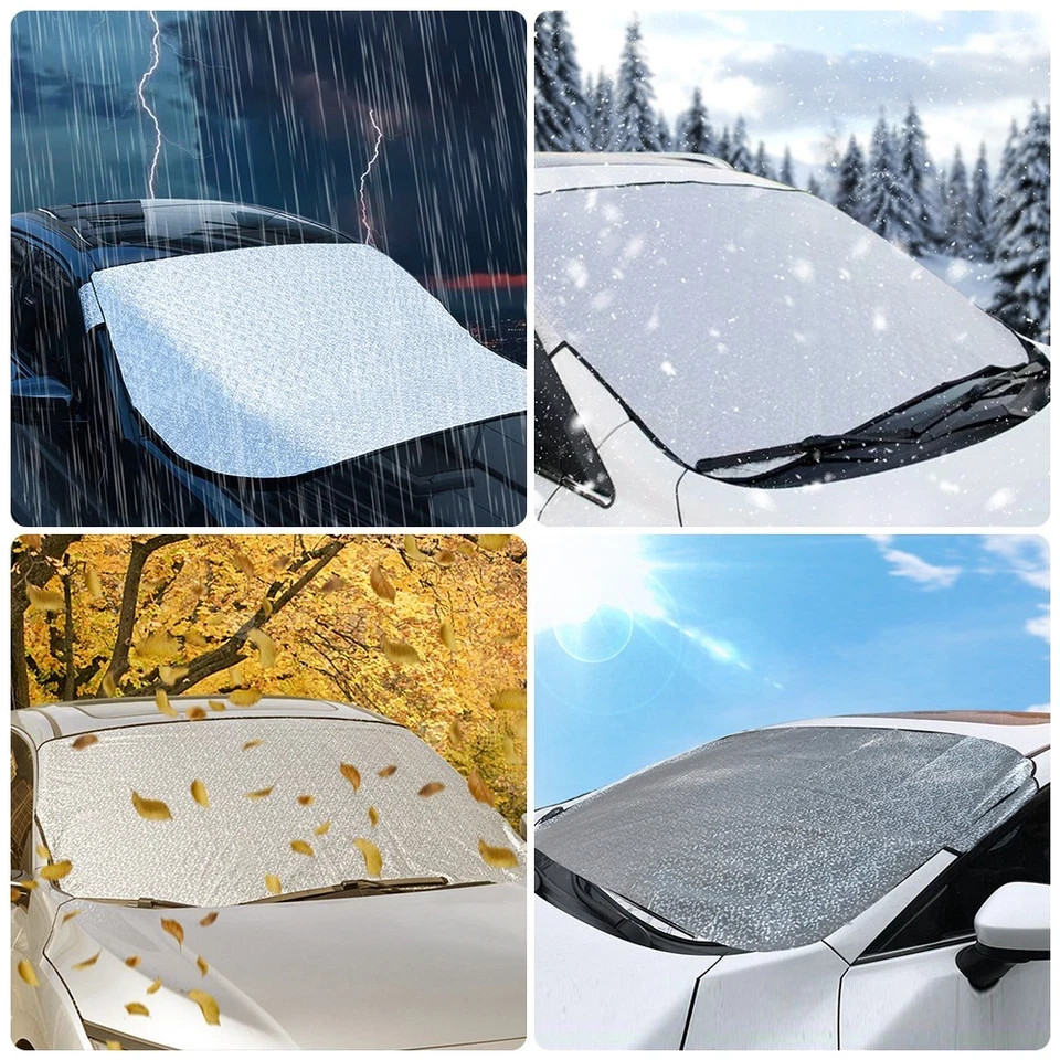 Car Windscreen Frost Shield Cover Ice Snow Shield Front Winter Window ...