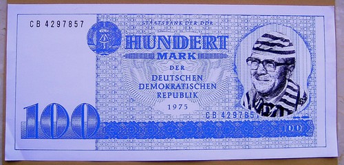 6516 ★★★ DDR 100 Mark - Honecker als Häftling - Propaganda Banknote ...