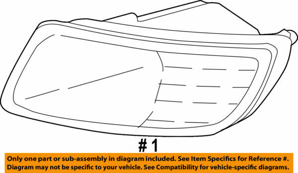 81221-60090 Toyota Lamp unit, fog lamp, lh 8122160090, New Genuine OEM ...