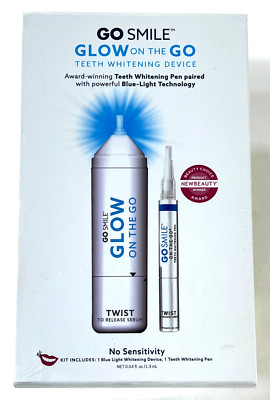 Go Smile Glow on the Go Teeth Whitening Pen with Blue-Light Technology ...