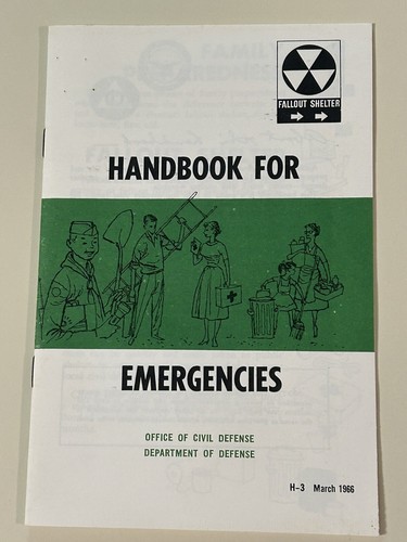 Pamphlet Handbook For Emergencies US Department Of Defense 1966 ...