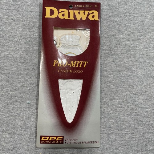 Daiwa Pro-Mitt White Golf Glove Ladies Right Hand DPF Palm Fit Size M ...
