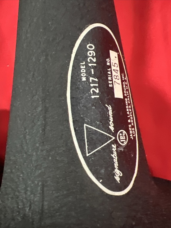 JBL LE175 16 OHM DRIVER WITH JBL 1217-1290 HORN | eBay