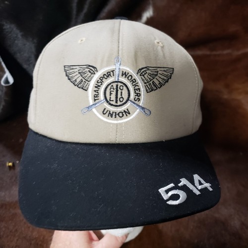 Vintage Transport Workers Union Local 514 Hat Cap Strap Back Adjustable ...