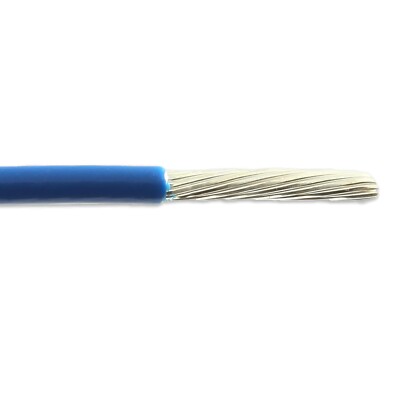 M22759/11-12-6 12 AWG 19 Strand 200°C Mil-Spec Hook-Up Lead Wire Blue ...