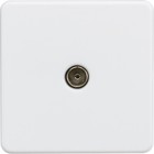 Screwless 1G SAT TV FM DAB Socket Screen Diplex Arial Coaxial Cable ...