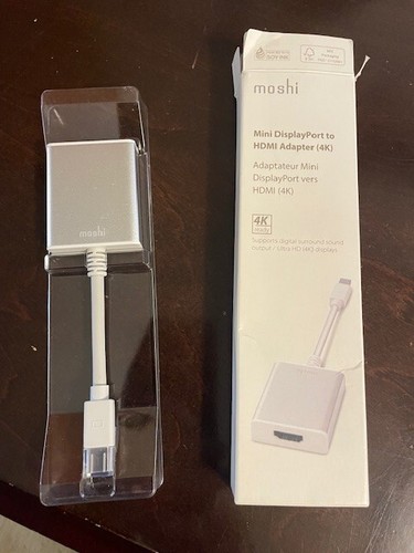 NEW Moshi Mini Display Port to HDMI Adapter (4K) for Apple MAC TO TV ...
