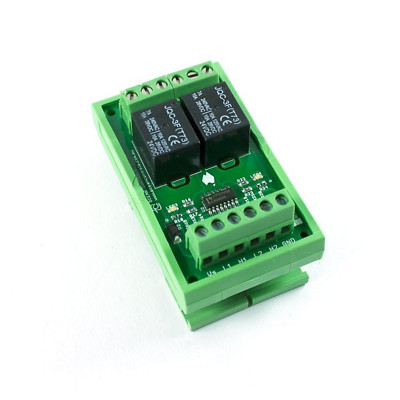 Two 24VDC Relay Card on DIN Rail Mount | eBay