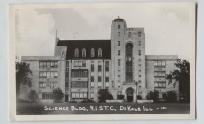 1948 DeKalb Illinois Science Bldg N.I.S.T.C College Real Photo Postcard ...