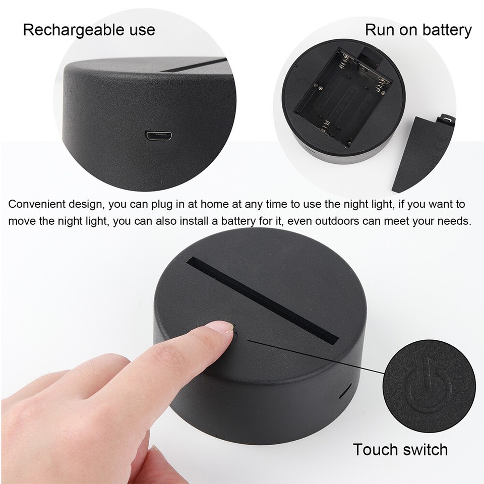 Cute Unicorn Diamond Painting LED Lamp with Tools 5D DIY Diamond ...