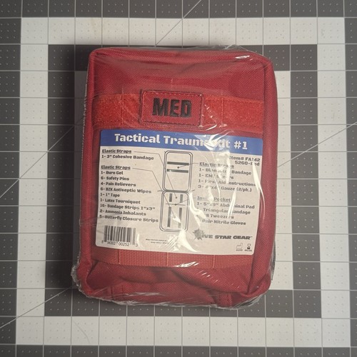 MEDIC RED Elite First Aid MOLLE Tactical Medical IFAK Trauma Kit - NEW ...