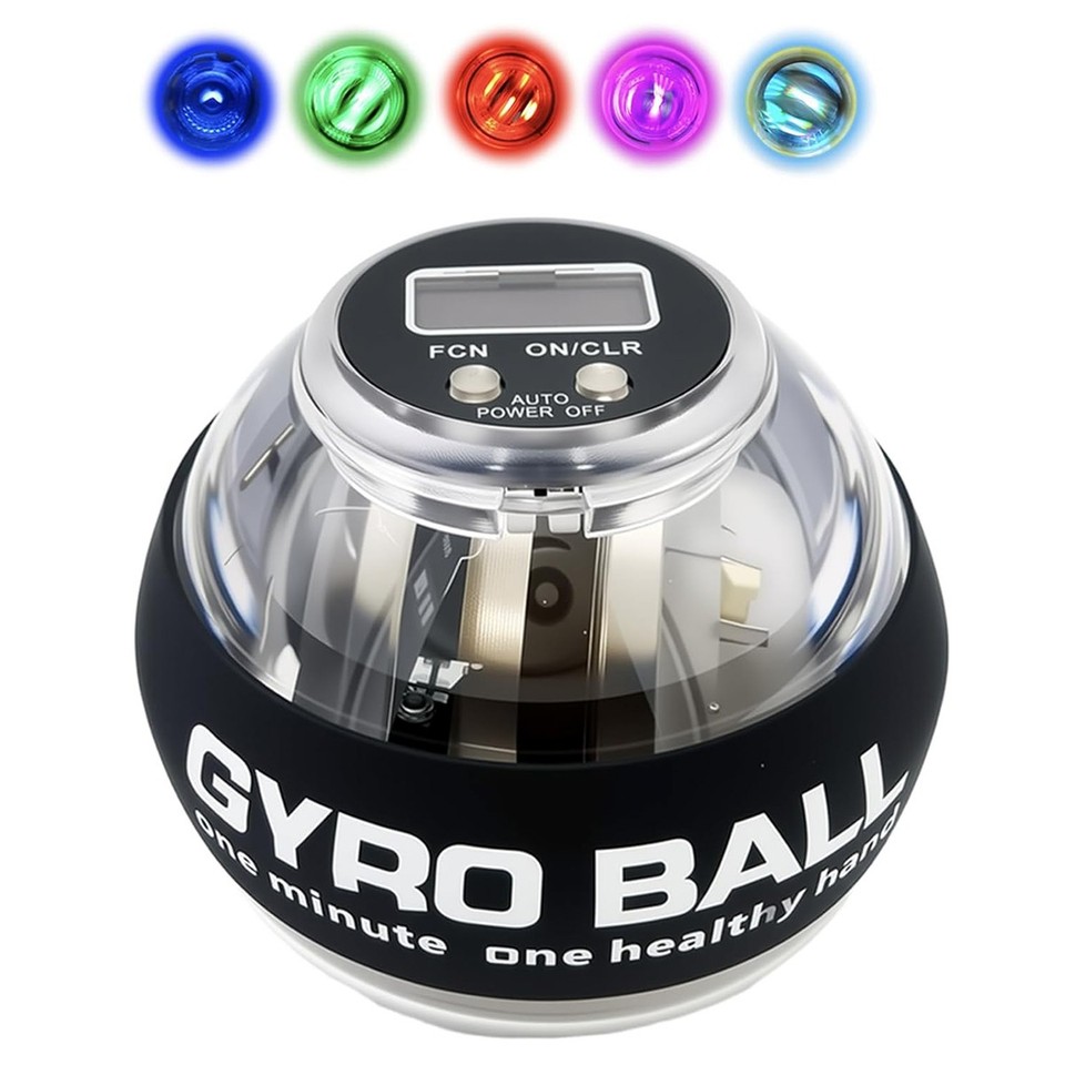 Wrist Power Gyro Ball, Hand Forearm Strengthener, Wrist Trainer, Auto ...