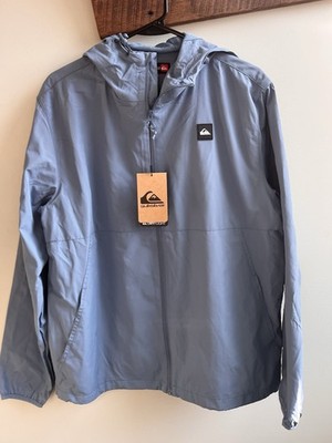 Quicksilver Windbreaker Men’s Size Medium Packable Blue | eBay