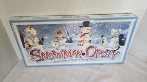 Late For The Sky Snowman Opoly Board Game Ages 8+ Sealed NEW Monopoly ...