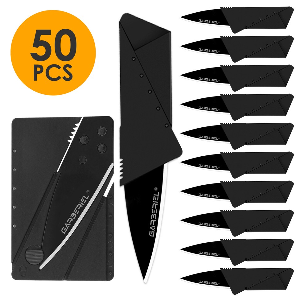 Lot 5-300 Pcs Credit Card Knives Folding Wallet Thin Pocket Survival ...