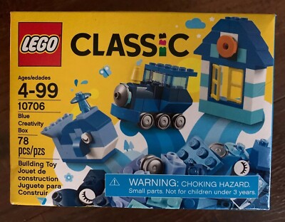 LEGO Classic Blue Creativity Box 10706 Building Kit, 78 Pieces, NEW ...
